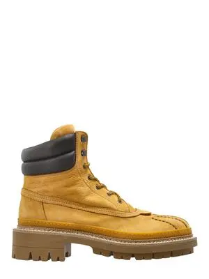 Dsquared2 Suede Hiking Boots - Beige