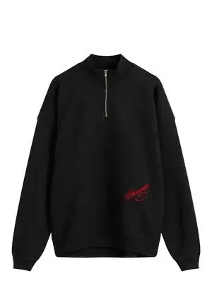 WILLY CHAVARRIA Bravo Quarter Zip - Black