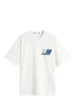 NAPAPIJRI X Martine Rose Logo T-shirt - White Whisper