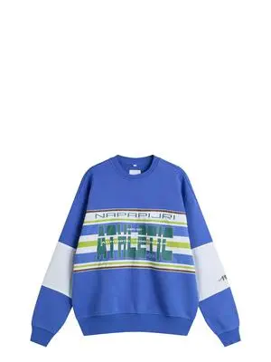 NAPAPIJRI X Martine Rose Cotton Terry Sweatshirt - Blue Dazzling