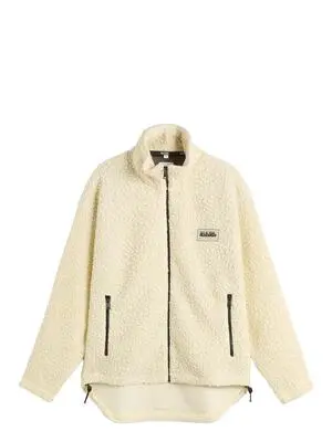 NAPAPIJRI X Martine Rose Logo Fleece Jacket - White Whisper