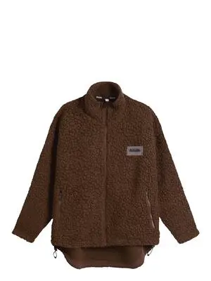 NAPAPIJRI X Martine Rose Logo Fleece Jacket - Shaved Choc Wt1
