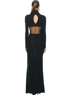 BLUMARINE Jersey High Slit Dress