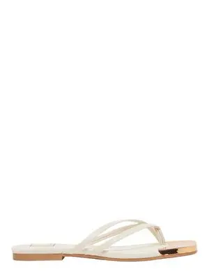DOLCEVITA Laguna Strappy Flip Flop Sandals - Off White Leather