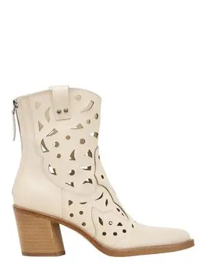 DOLCEVITA Zenobi Booties - Off White Leather
