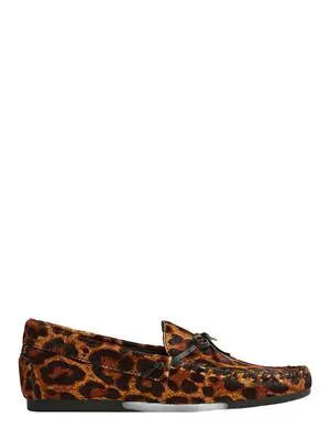 Madewell Meadow Whipstitched Haircalf Driver - Caramel Multi