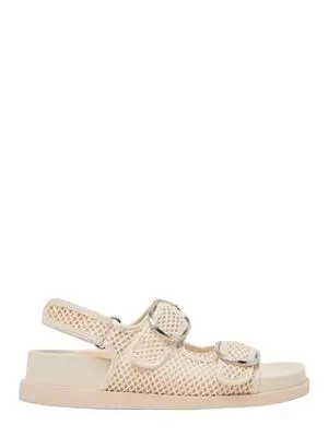 DOLCEVITA Starla Mesh Sandals - Creme Woven Mesh