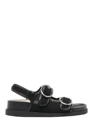 DOLCEVITA Starla Mesh Sandals - Black Woven Mesh