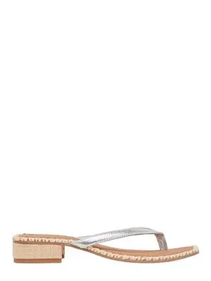 DOLCEVITA Barty Sandals - Silver Metallic Leather