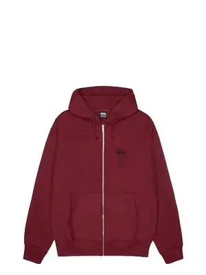 StÜssy Swim Out Zip Hoodie - Wine