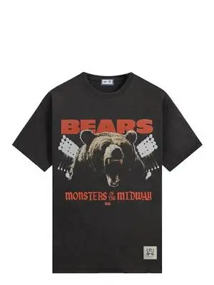 Kith X Nfl Chicago Bears Photo Vintage Jones Tee Shirt - Black