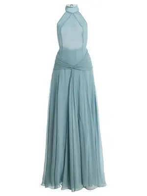 THE NEW ARRIVALS ILKYAZ OZEL The New Arrivals Ilkyaz Ozel Sheer Silk Gown