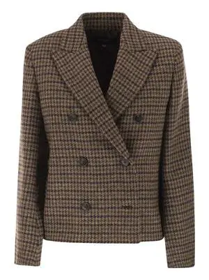 Max Mara Gerusia Cropped Wool Blend Blazer - Brown