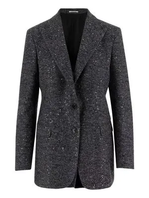 Tagliatore Button Blazer - Grey