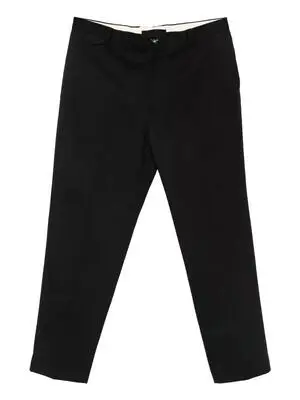 DELL'OGLIO Turn-up Tailored Trousers - Black