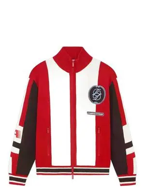 Drole De Monsieur La Maille Zippée Racing Cardigan - Red