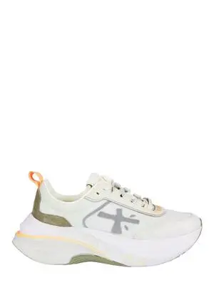 Premiata Hill 7857 Appliqué Sneakers - Neutrals