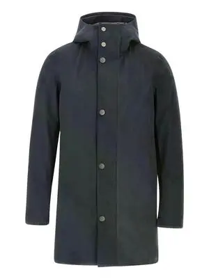 RRD Button Hooded Coat - Blue