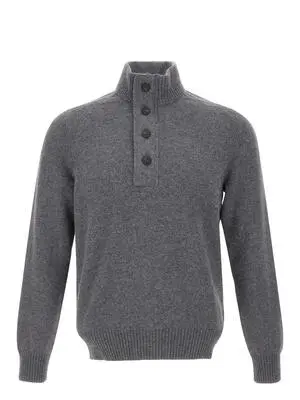 GRAN SASSO Button-Placket Wool Sweater