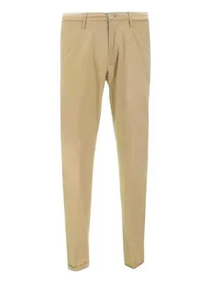 RE-HASH Stretch Cuffed Trousers - Neutrals