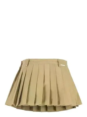 7 For All Mankind Pleated Skirt - Neutrals