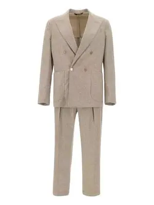 BRIGLIA 1949 Double-breasted Suit - Neutrals