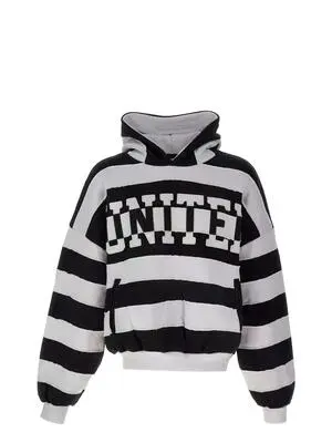 PDF Striped Hoodie - Black