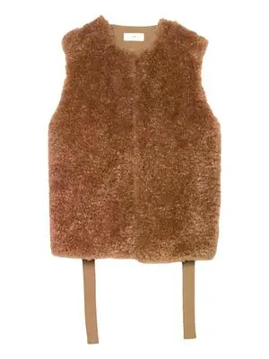 MULLER OF YOSHIOKUBO Boa Fleece Gilet - Brown
