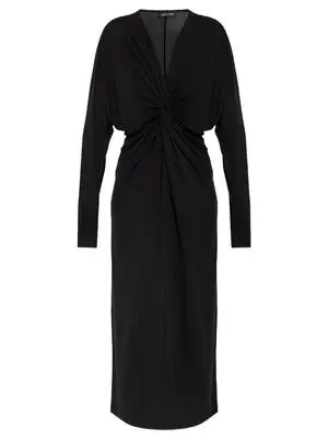 ANINE BING Mathilde Long-sleeve Midi Dress - Black