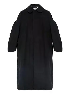Comme Des Garçons Peter Pan-collar Coat - Black