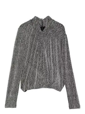 IRO PARIS Metallic Effect Sweater - Grey