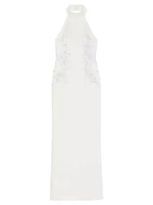 Rebecca Vallance Flower-embellished Maxi Dress - Neutrals
