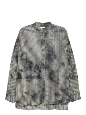CALMLENCE Striped Shirt - Grey