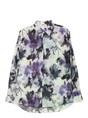 CALMLENCE Floral-print Shirt - Purple