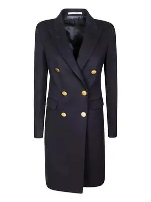 Tagliatore Double-breasted Coat - Blue