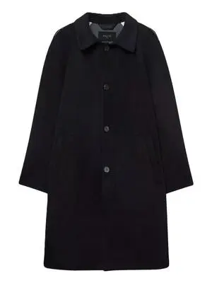 PALTO' Maurilio Button-up Overcoat - Blue
