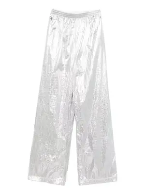 MEDEEA Metallic-effect Trousers - Silver