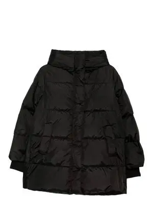 LEMPELIUS Quilted Funnel Jacket - Black