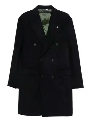 MANUEL RITZ Double-breasted Coat - Black
