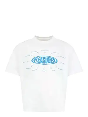 PLEASURES Logo Overview T-shirt - White