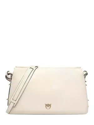 Pinko Logo-plaque Shoulder Bag - Neutrals