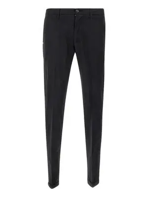 RE-HASH Turn-up Hem Trousers - Black
