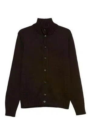 ZANONE Button-down High-neck Cardigan - Brown