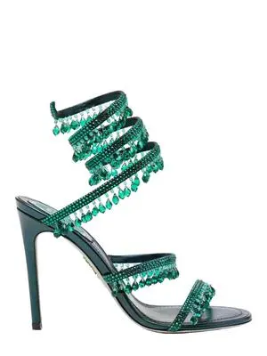 Rene Caovilla 100mm Chandelier Sandals - Green