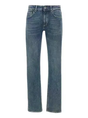 DONDUP Five-pocket Jeans With Logo - Blue