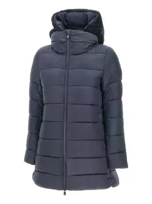 SAVE THE DUCK Quilted Hooded Coat - Blue