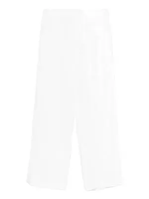 REFORMATION Joni Linen Cropped Trousers - White