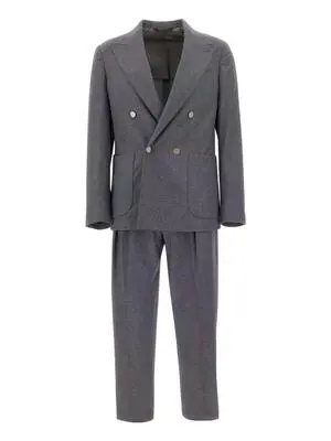 BRIGLIA 1949 Bolgheri Double-breasted Suit - Grey