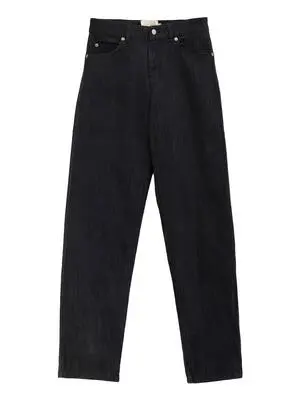 Paloma Wool Striped Button-fastening Trousers - Black