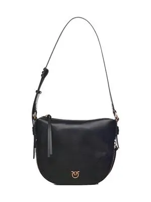 Pinko Small Zip Shoulder Bag - Black